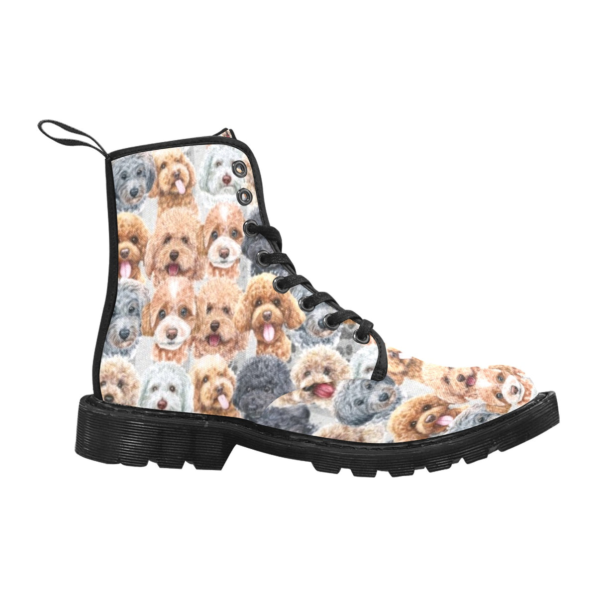 Poodle - Canvas Boots | Little Goody New Shoes – Little Goody New Shoes ...